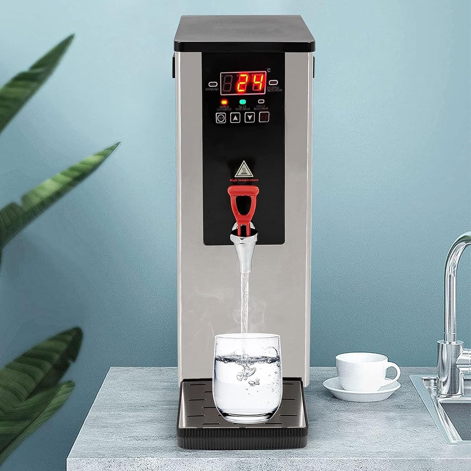 Automatic Boiling Water Machine, 2400W Electric Commercial Water Boiler ...