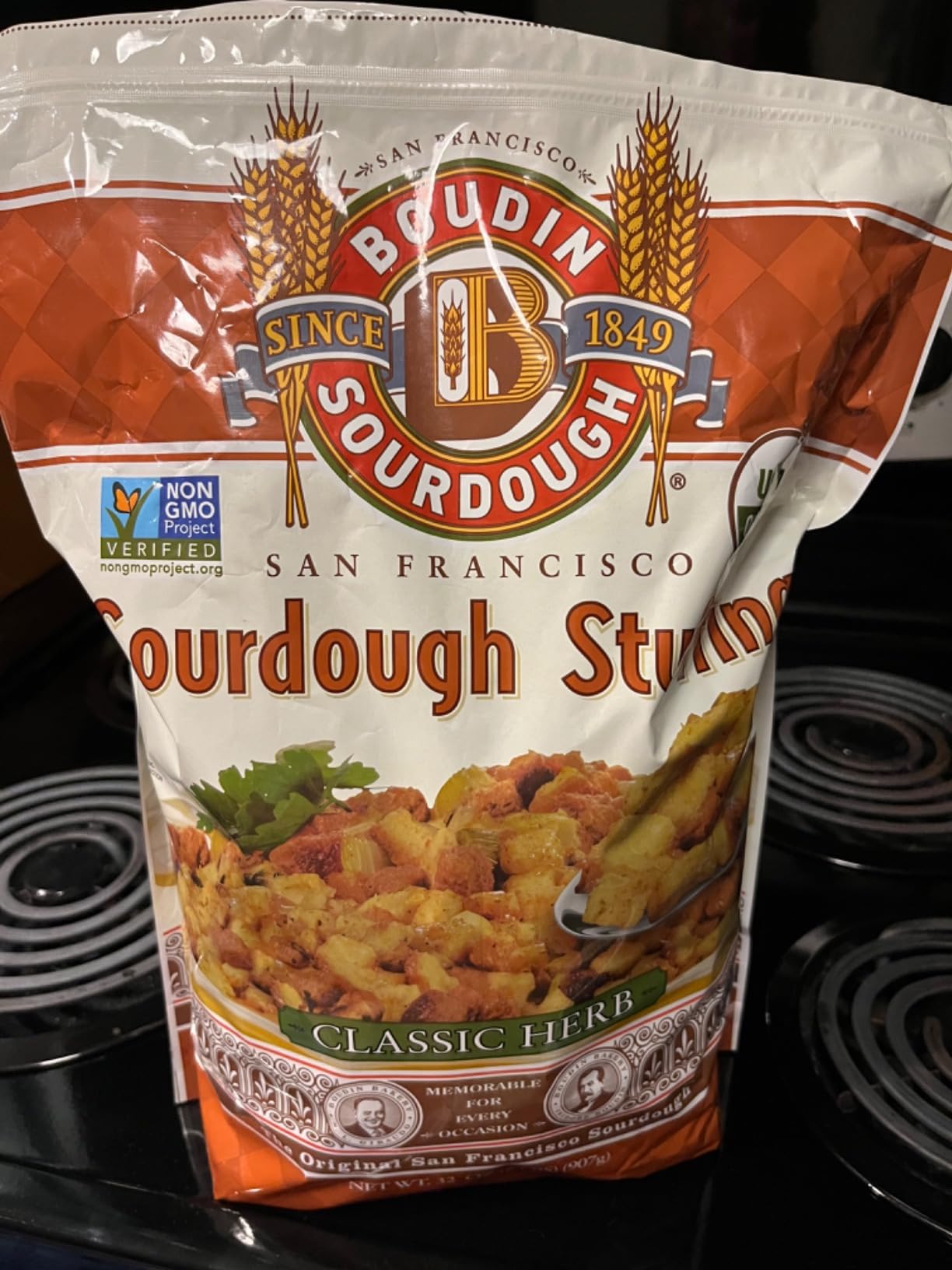 Amazon.com : Boudin Bakery Sourdough Organic Herb Stuffing, 2 lbs ...