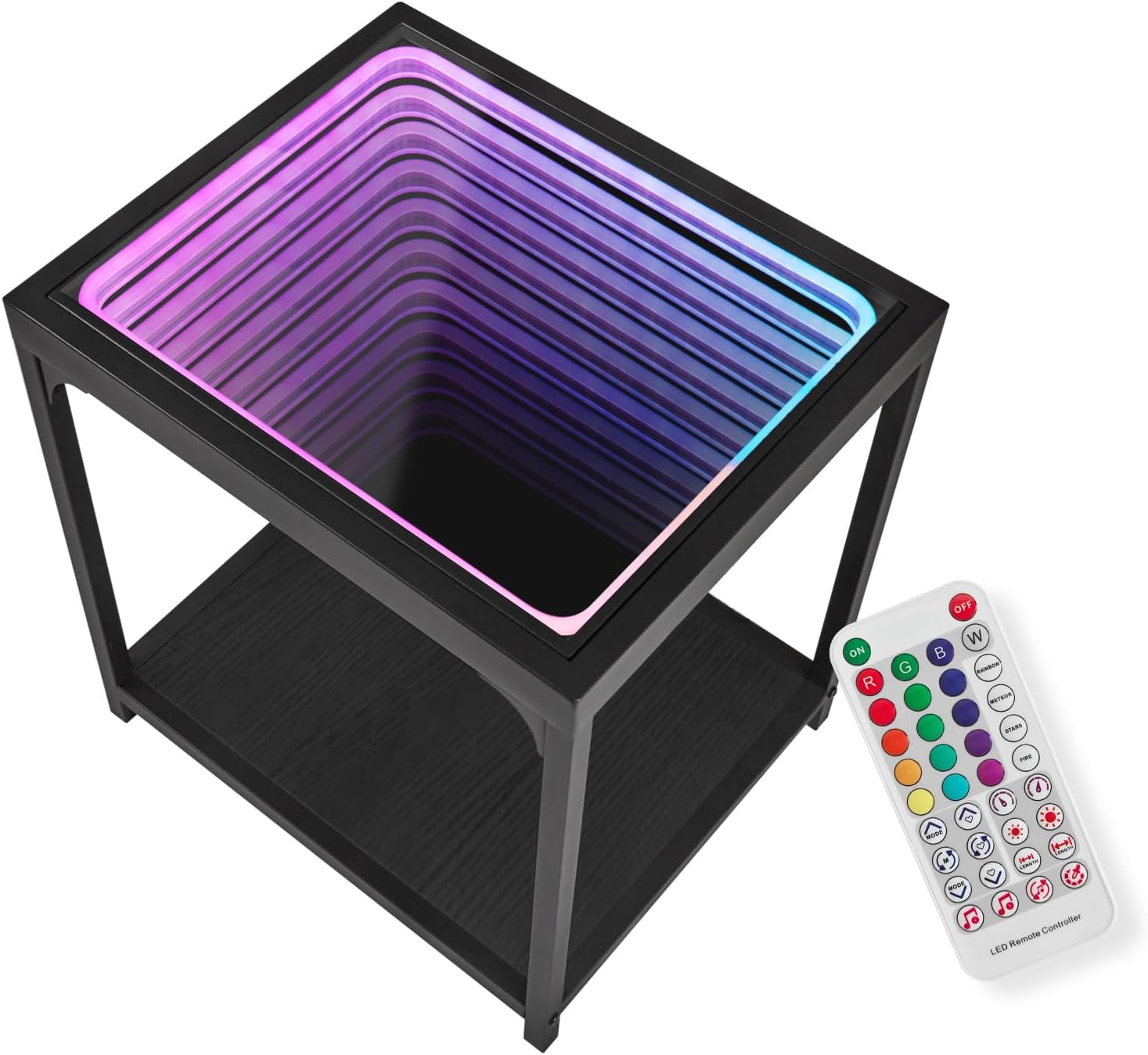 Amazon.com: FUSLITE Infinity Mirror Light Table, Coffee Tables for ...