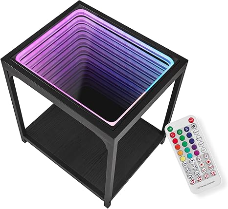 Amazon.com: FUSLITE Infinity Mirror Light Table, Coffee Tables for ...