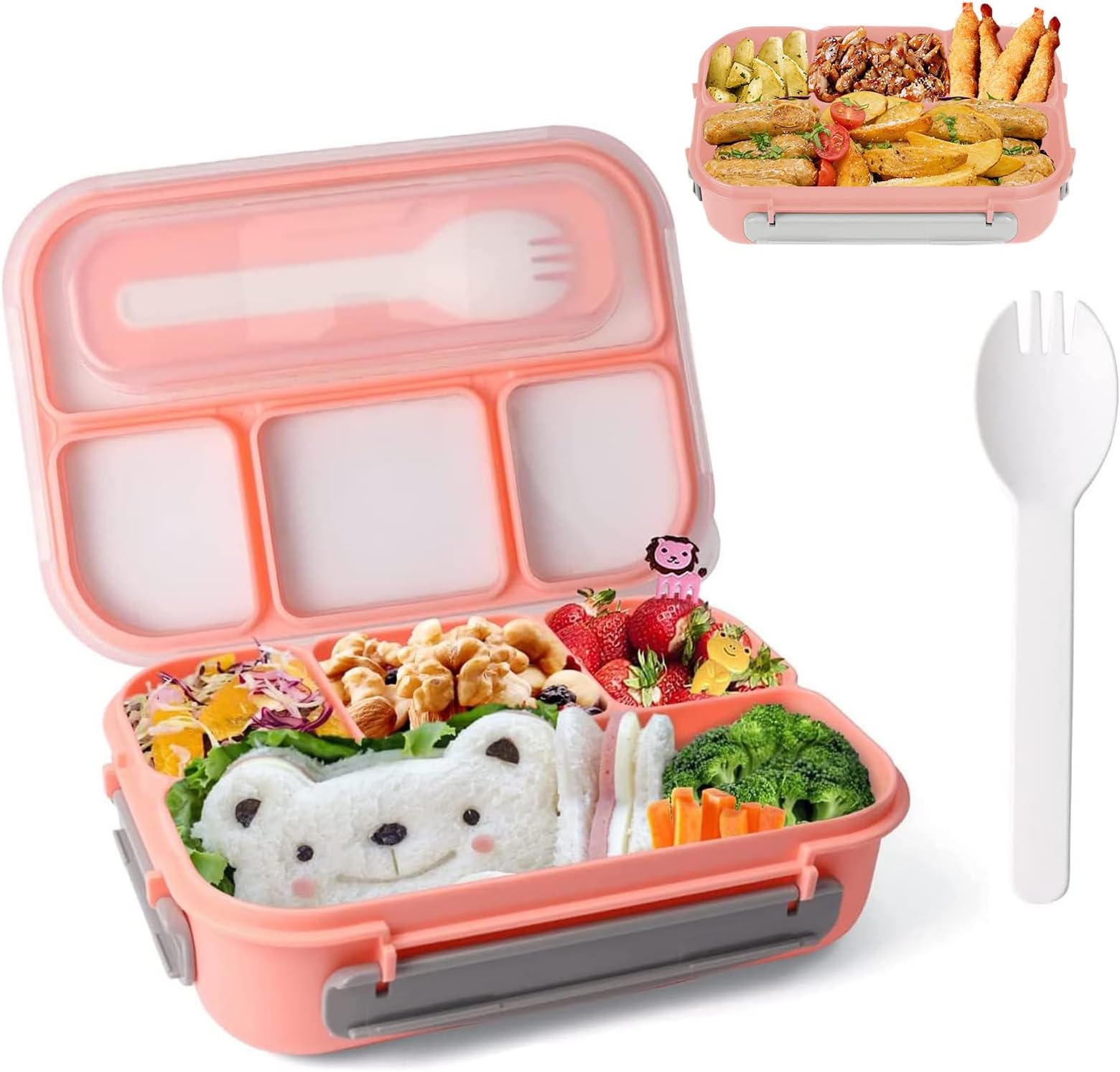 Bento Box 2000 ml, Fiambreras, Caja de Almuerzo para Ensalada con ...