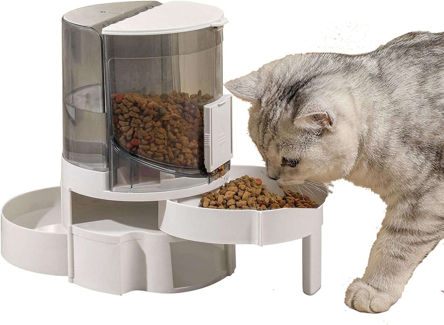 Amazon.com : Gravity Cat Feeder Set,2 in 1 Automatic Cat Food Feeder1 ...