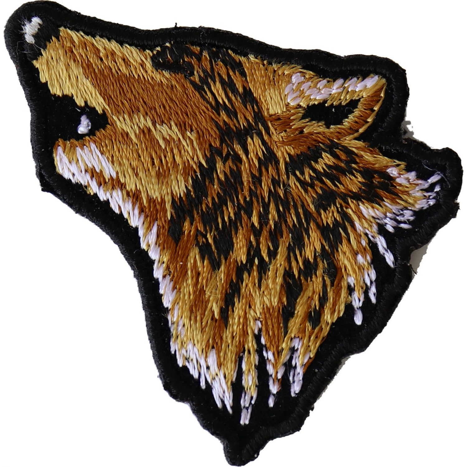 Amazon.com: Mini Wolf Head Patch - 1.5 inch. Embroidered Iron on Patch ...