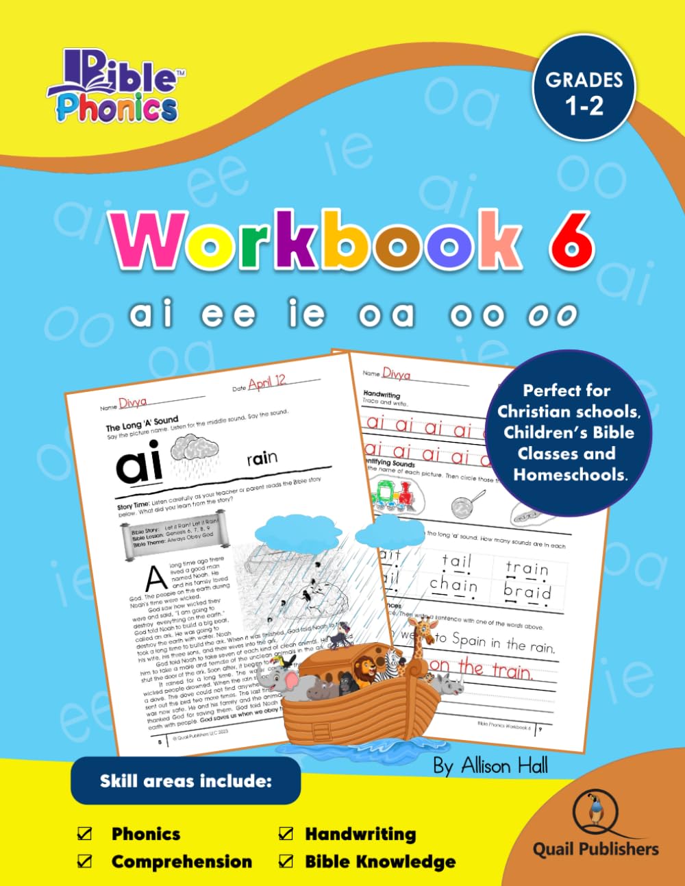 Bible Phonics Workbook 6: Hall, Allison C, Powell, Wayne: 9781737600824 ...