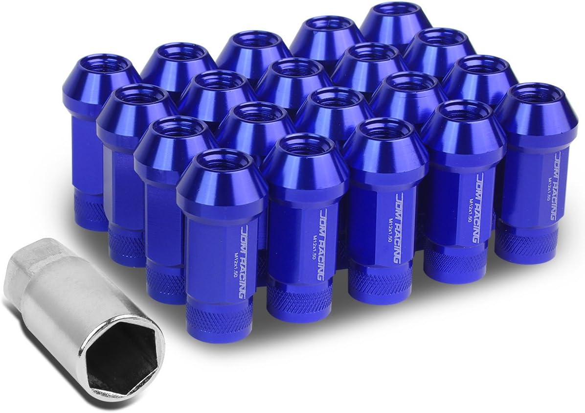 DNA MOTORING LN-ZTL-9026-15-BL 20Pcs M12 x 1.5 Open End Style Wheel Lug ...