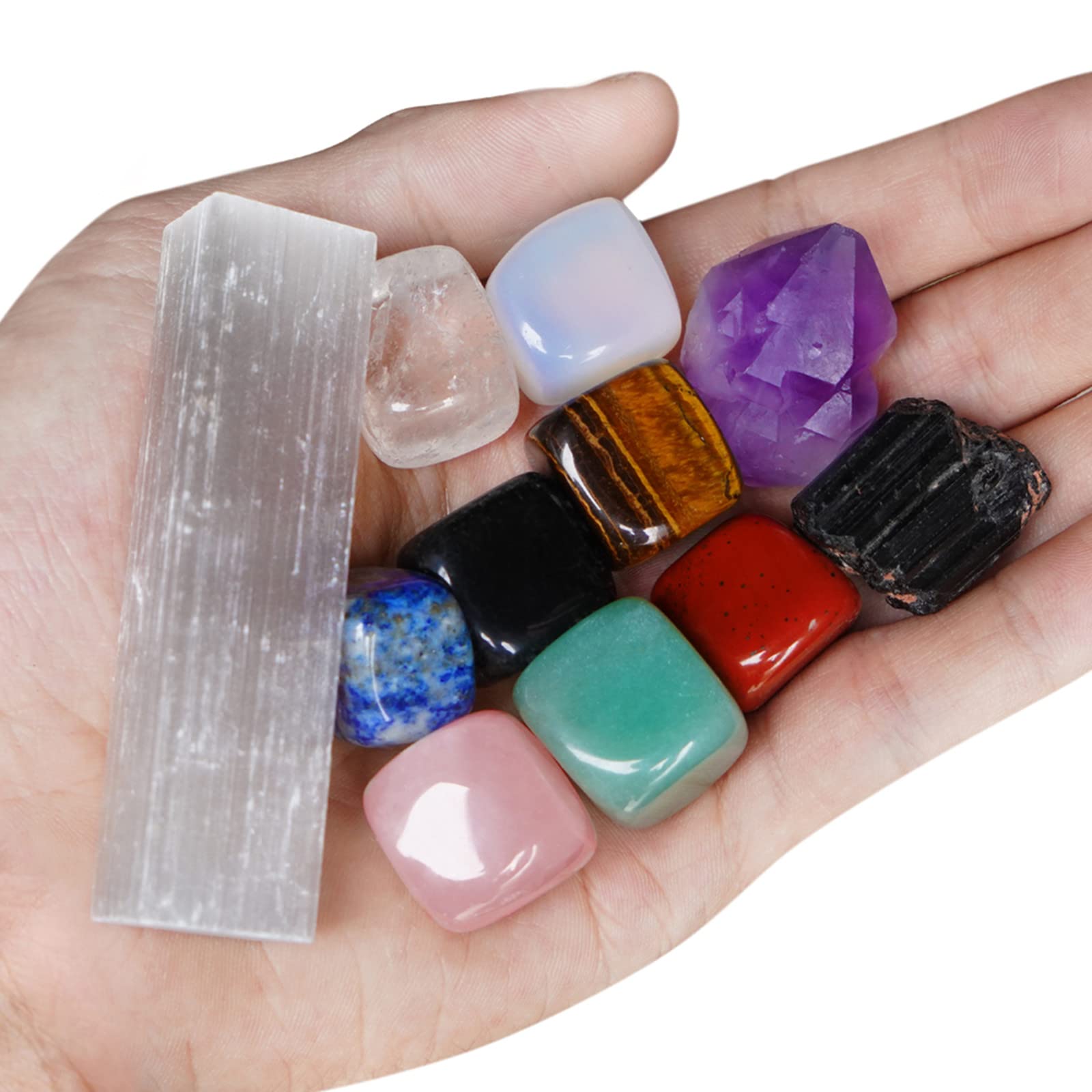 Amazon.com: 11 PCS MIMOSA Chakra Stones Healing Crystals Stone ...
