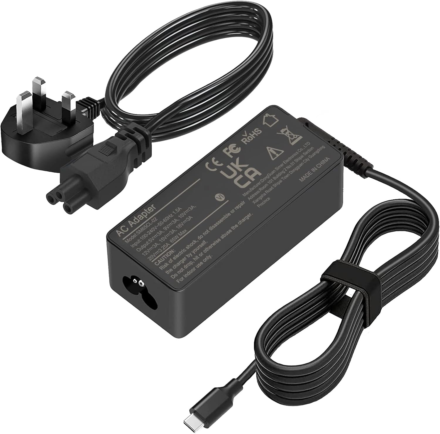 65W USB-C Laptop Charger for Lenovo ThinkPad T480 T480s T490 T490s T495 ...