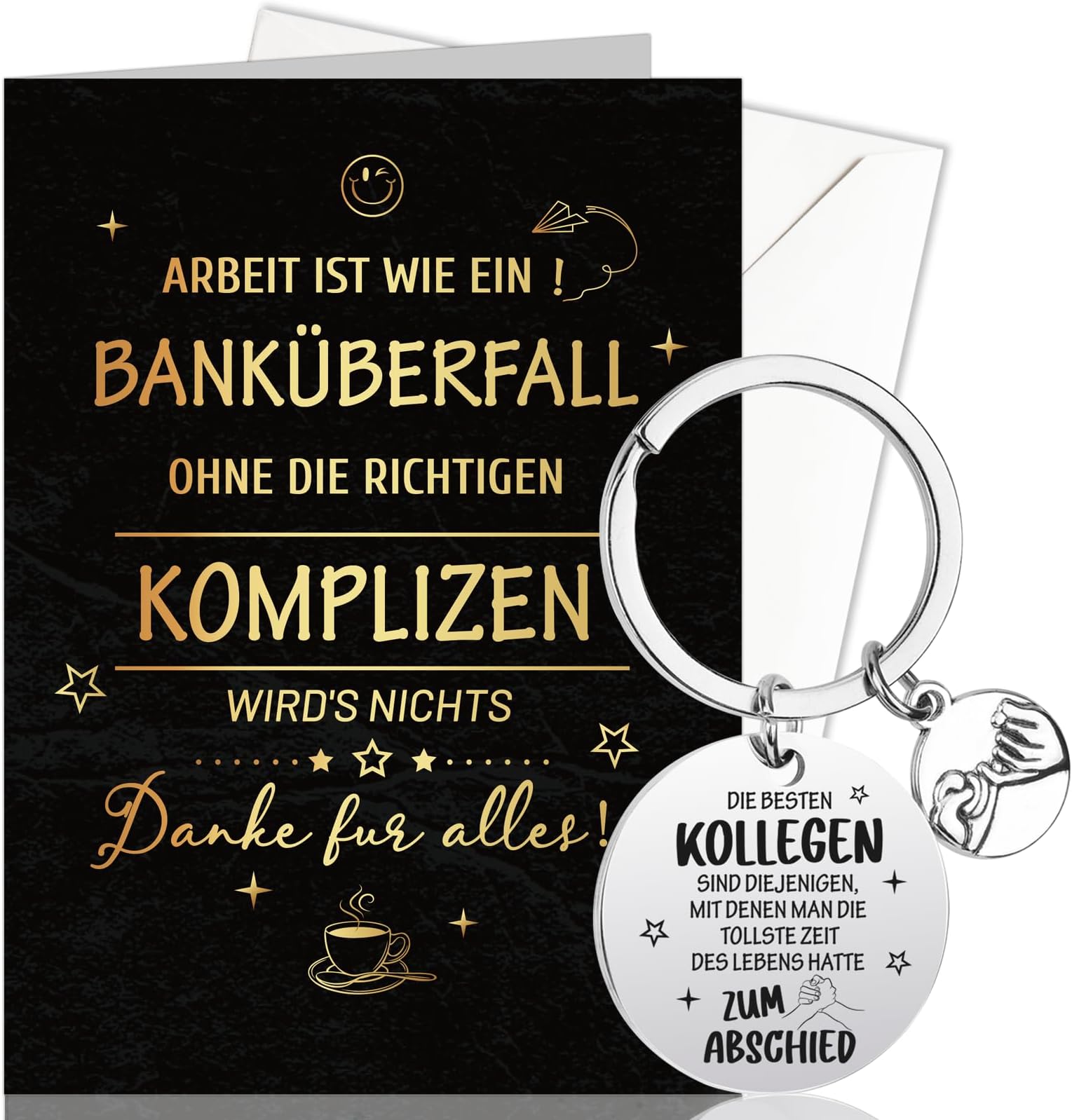 Werfunee - Abschiedskarte Kollegen A6 (mit Umschlag) - Lustige Karte ...