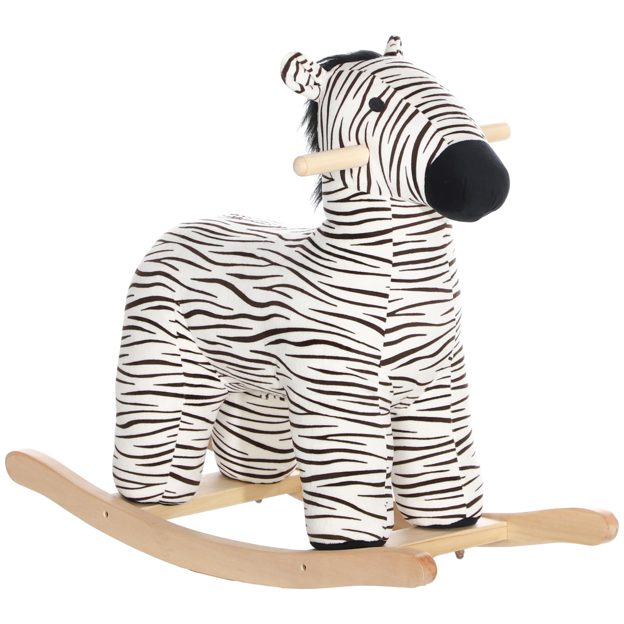 Amazon.com: Qaba Rocking Horse, Kids Rocking Animal, Zebra Shaped Ride ...