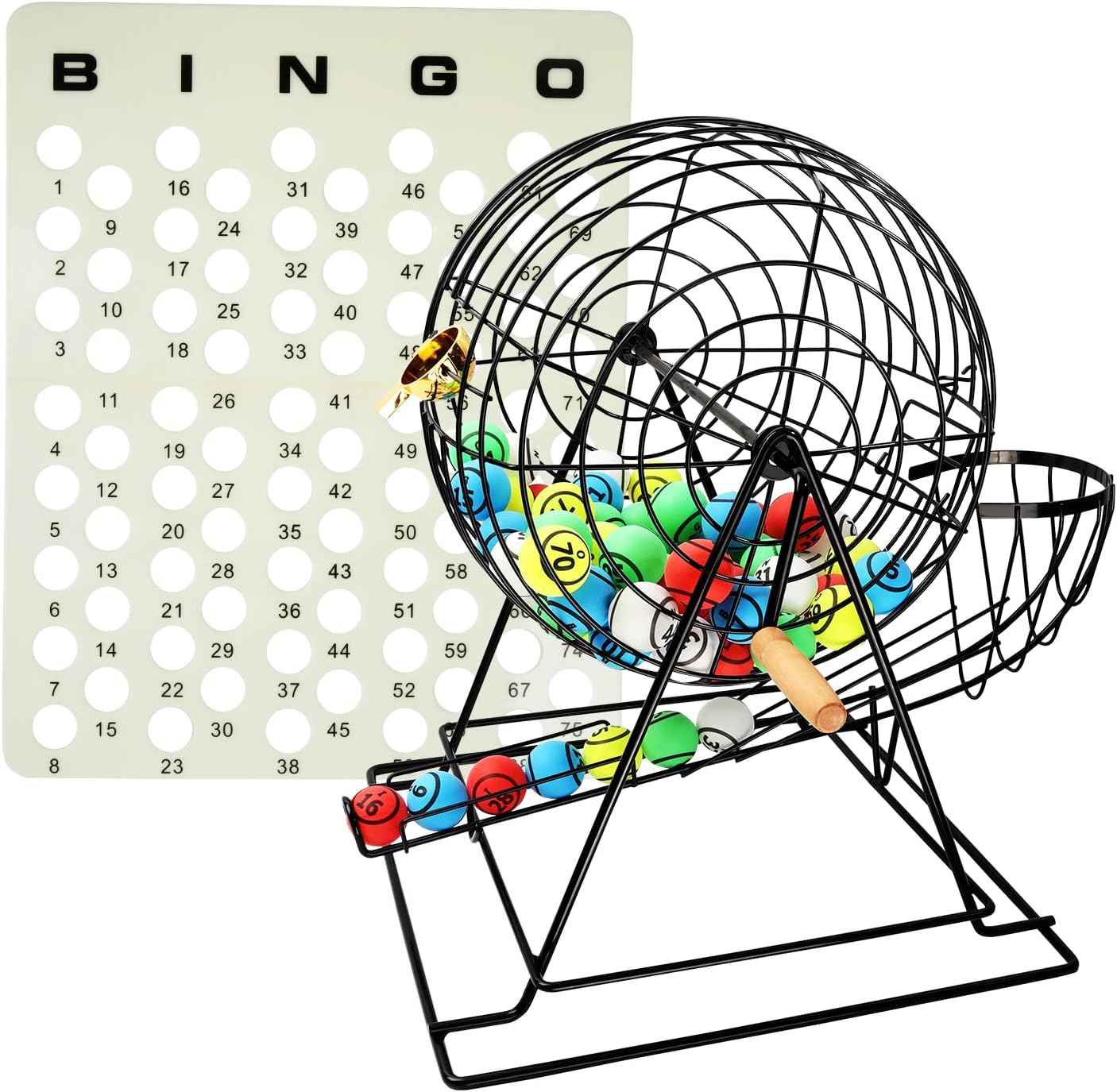 Amazon.com: GSE Bingo Game Set with Jumbo Bingo Cage and 1.5“ Ping Pong ...