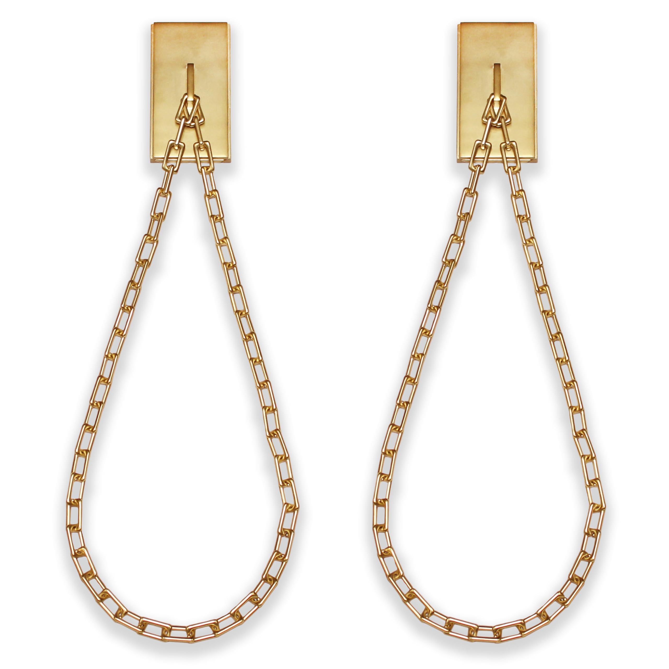 Amazon.com: BlastHome® Luxury Chain Tiebacks – Premium Metal Wall ...