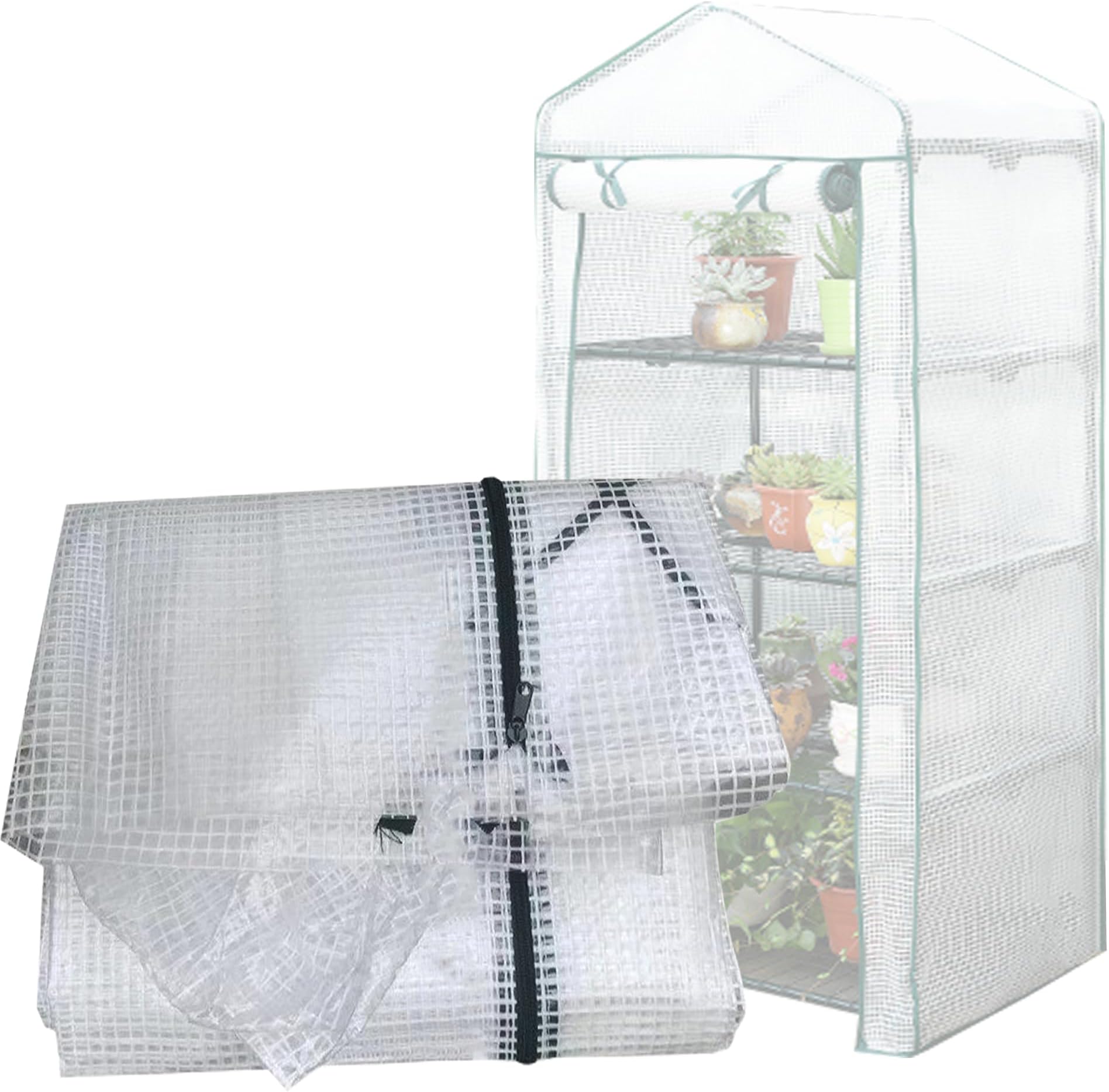 Amazon.com : Yugust 3-Tier Greenhouse Cover Replacement, Transparent ...
