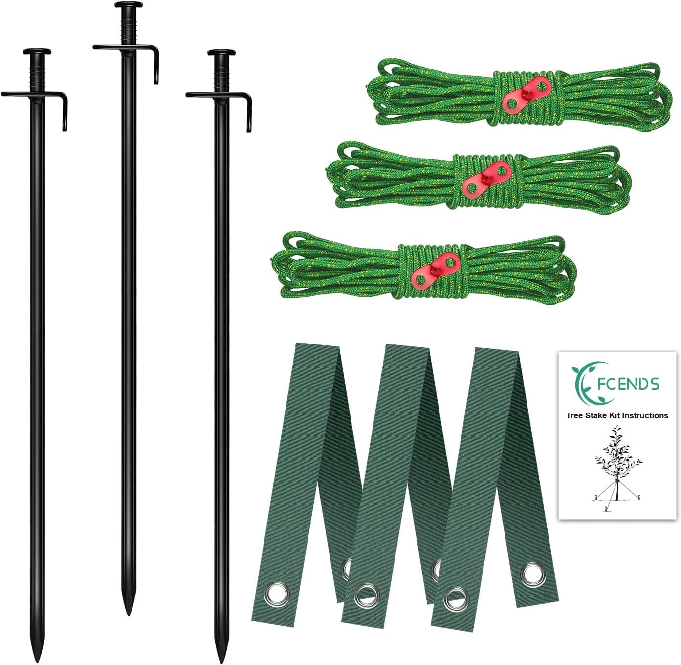 Amazon.com : FCENDS Tree Stake Kit, Heavy Duty Anchor Support Kit for ...