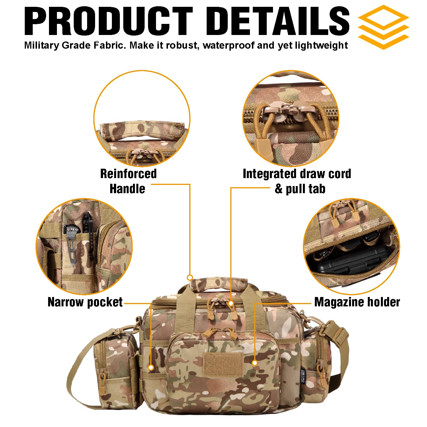 Snapklik.com : DBTAC Gun Range Bag Small Tactical 2x Pistol Shooting ...