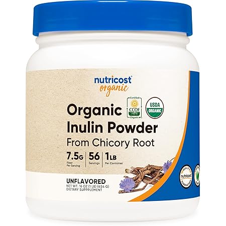 Amazon.com: Nutricost Organic Inulin Powder 1LB (454 Grams) 7.5 Grams ...