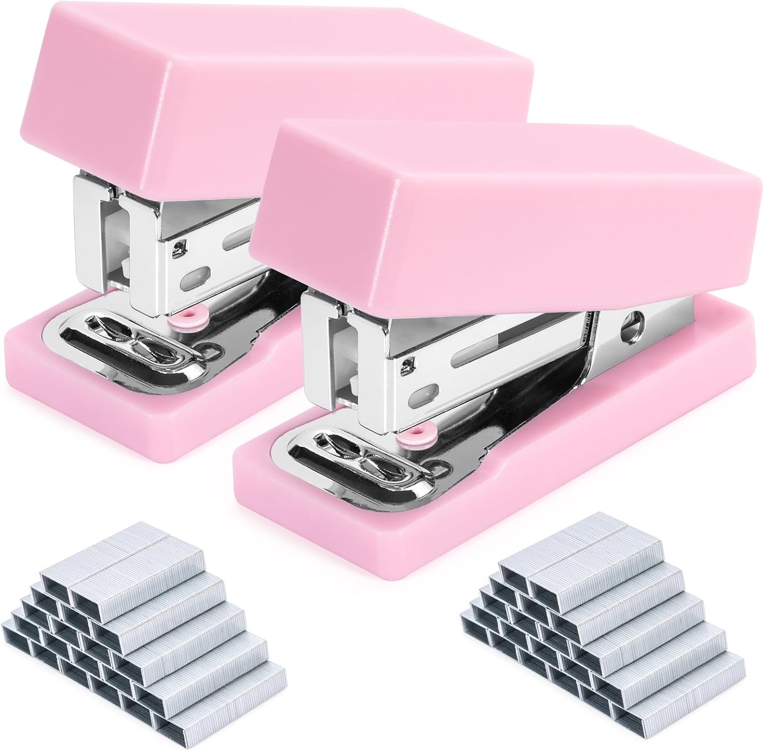 Amazon.com : DANRONG Mini Staplers, 20 Sheet Capacity, Jam Free Desktop ...