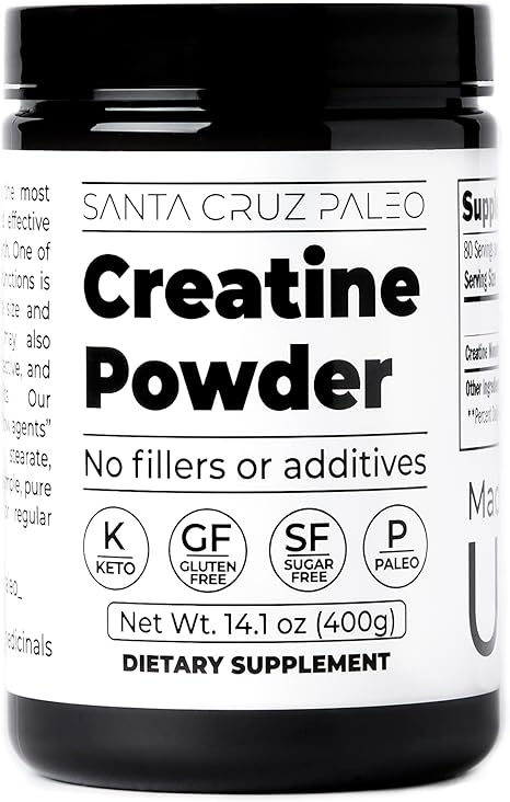 Amazon.com: Santa Cruz Paleo Creatine Powder, Supports Muscle Growth ...