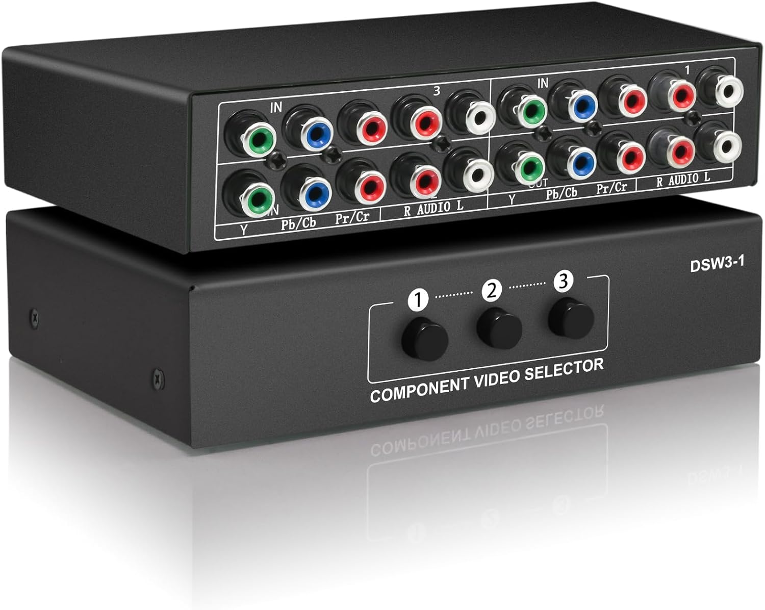 Amazon.com: 3 in 1 Out Component AV Video Switch Box 1080P, 3-Way ...