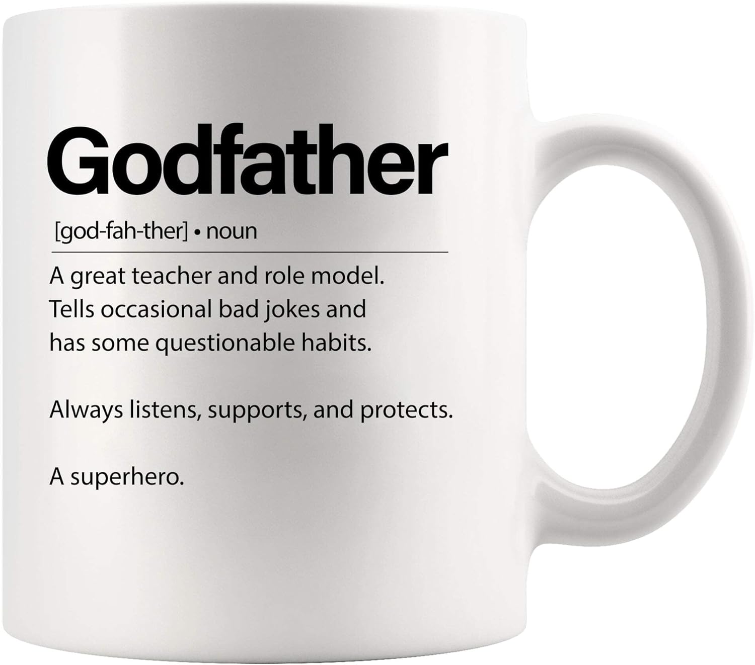 Amazon.com: Godfather Definition Mug Godfather Gifts from Godchild ...