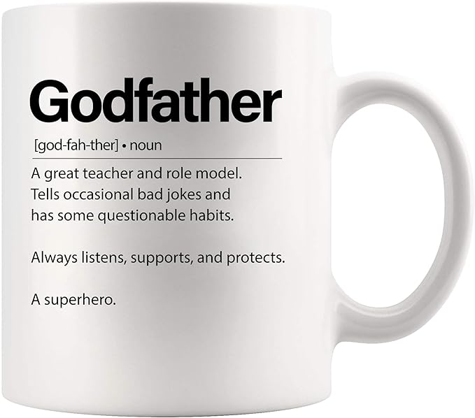 Amazon.com: Godfather Definition Mug Godfather Gifts from Godchild ...