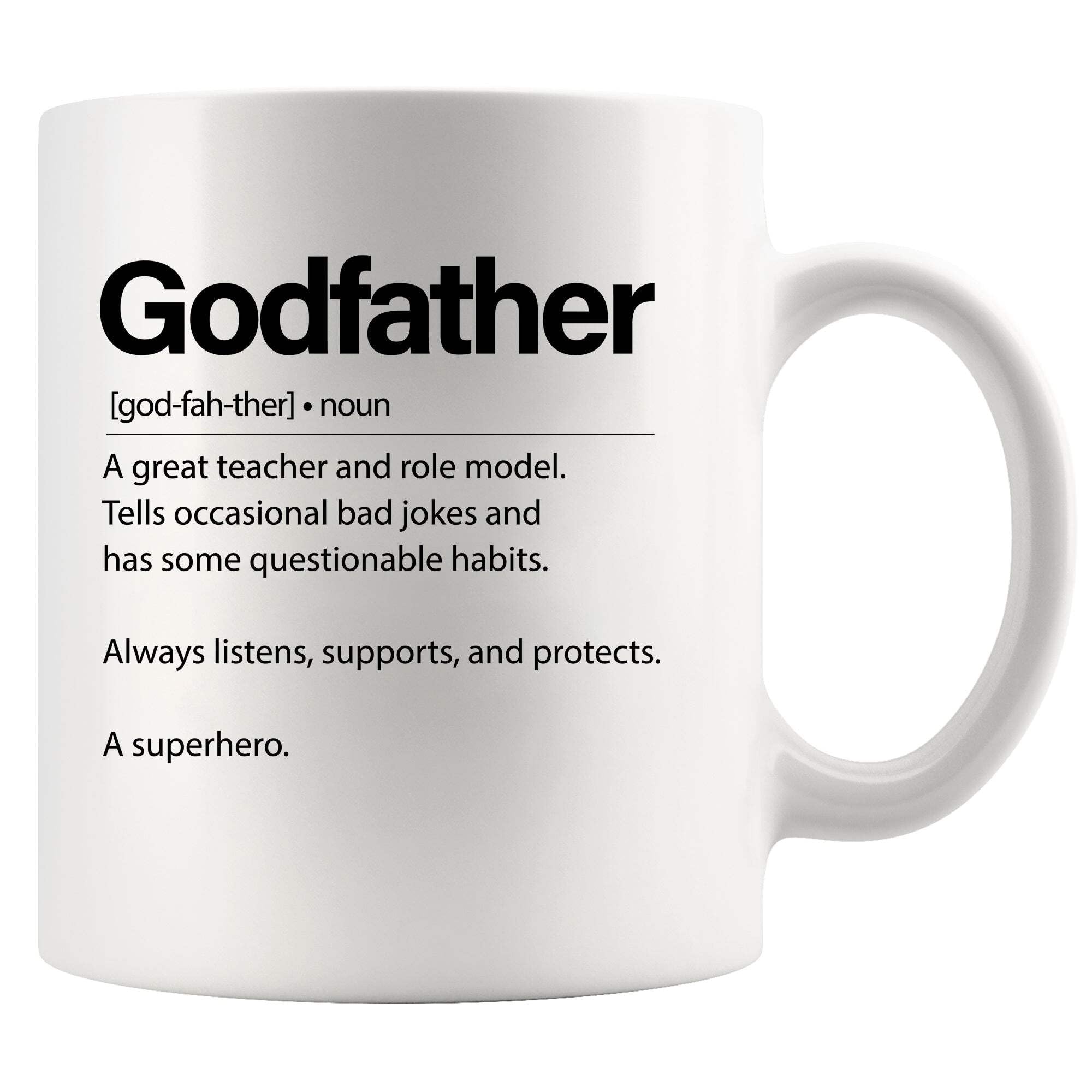 Amazon.com: Godfather Definition Mug Godfather Gifts from Godchild ...