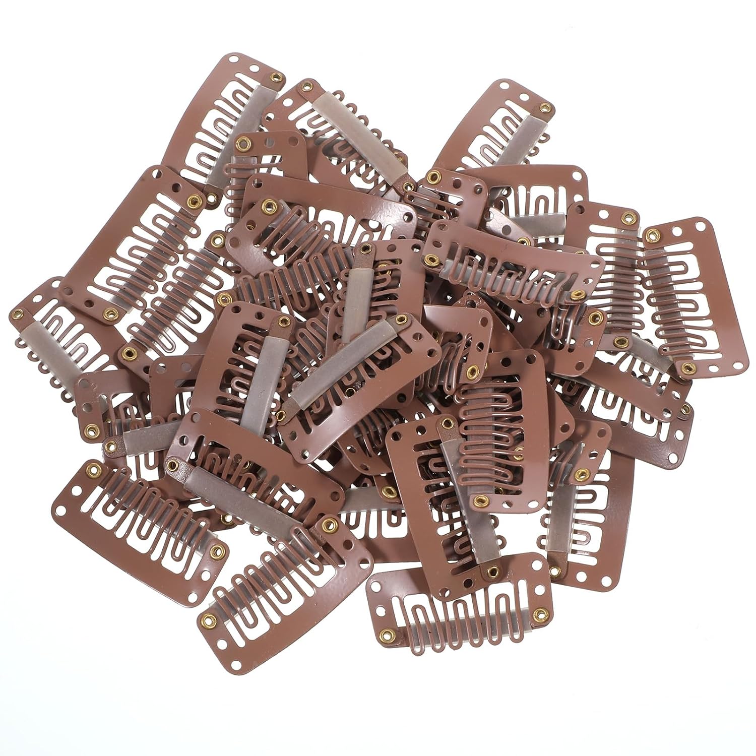Amazon.com : 50PCS 6 Teeth U Shape Metal Wig Clips, 3.2cm/1.3inch ...