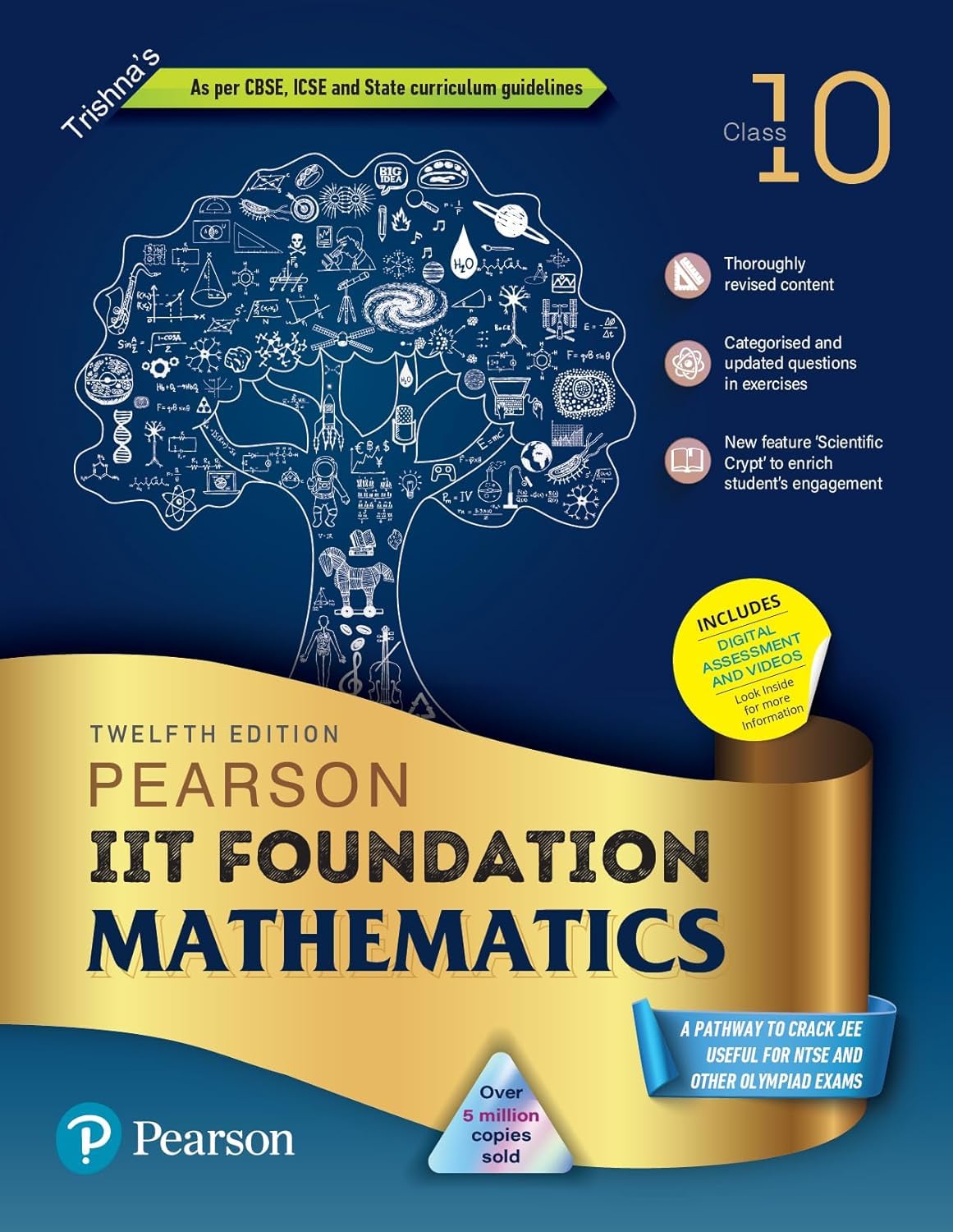 Pearson IIT Foundation Mathematics Class 10, As Per CBSE, ICSE and ...