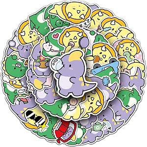 Amazon.com: Lovely Mini Dinosaurs Stickers for Boys Girls Kids Teens,50 ...