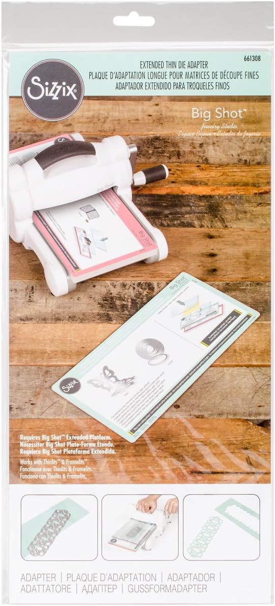 Sizzix 661308 Big Shot Accessory, Jewelry Studio Thin Die Adapter ...