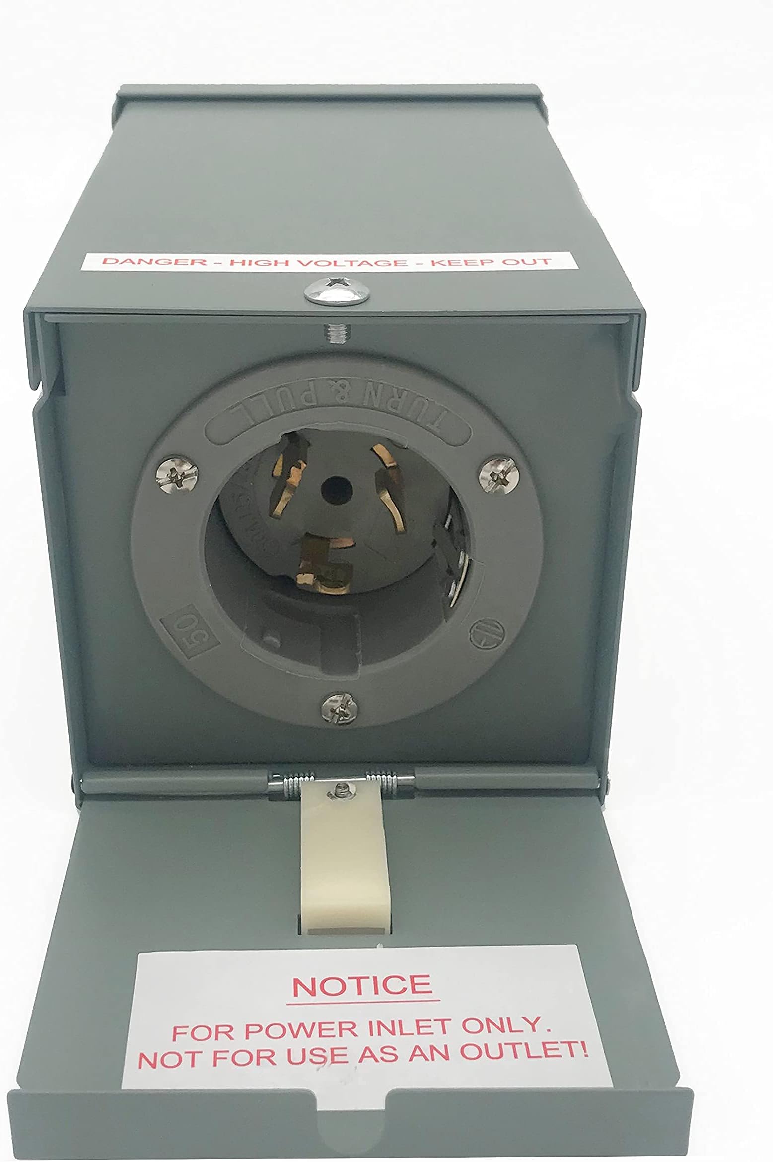 Amazon.com: Connecticut Electric 30-Amp Power Inlet Box with Hinged ...