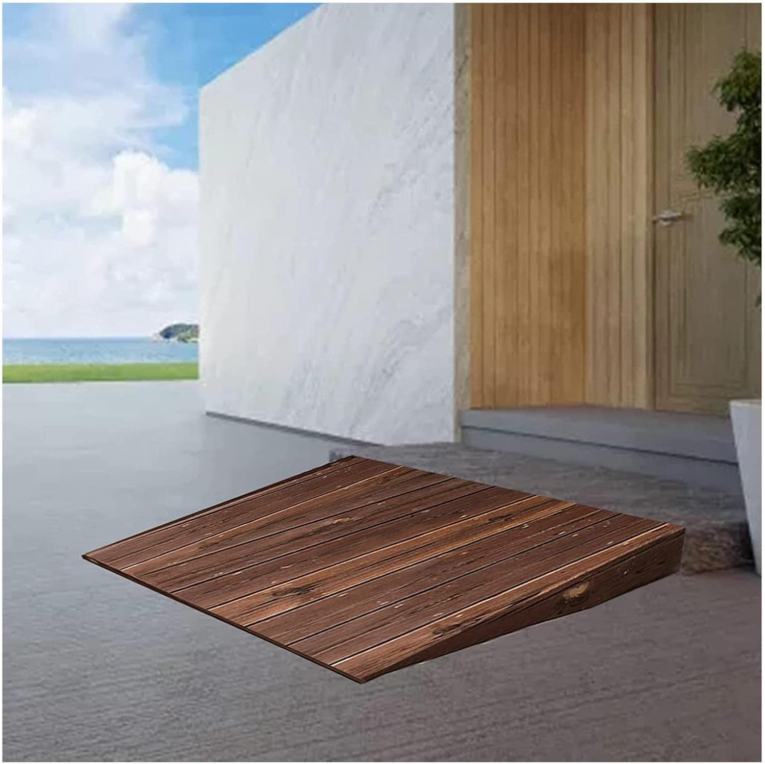 Amazon.com: BBZY Portable Wood Non-Skid Wheelchair Ramp for Door 3/4/ 5 ...