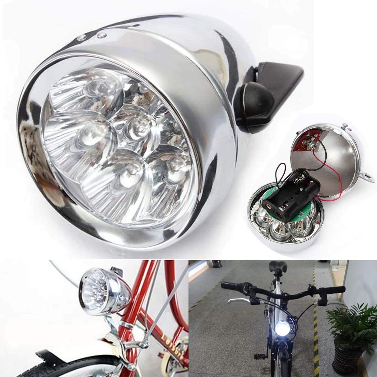 Snapklik.com : Vintage Retro Bicycle Bike Front Light Lamp 7 LED Fixie ...