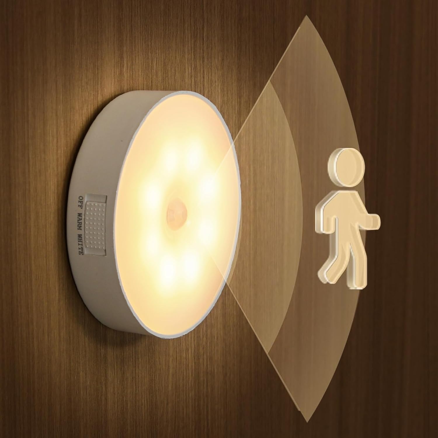 Rechargeable Motion Sensor Night Light-LED Puck lights with 3M/120 ...