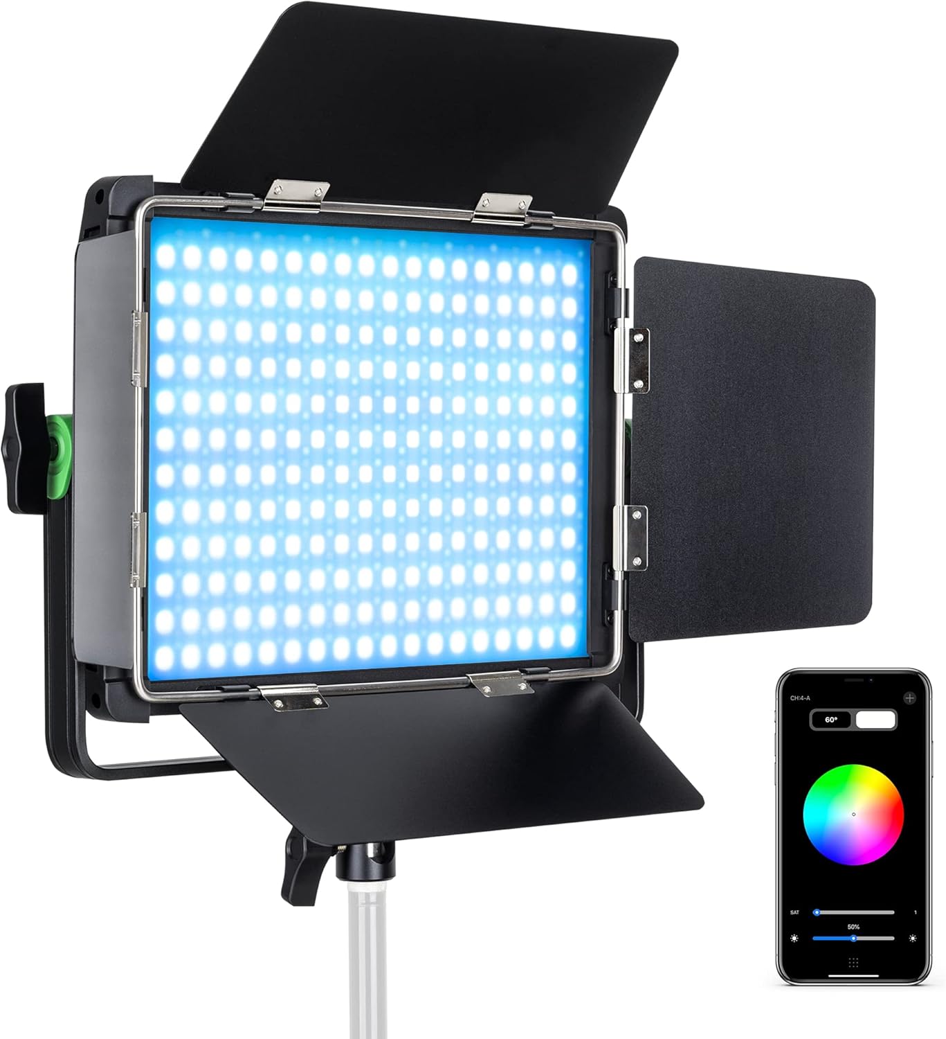 Amazon.com : Weeylite 30W RGB LED Video Light Panel with APP Control ...