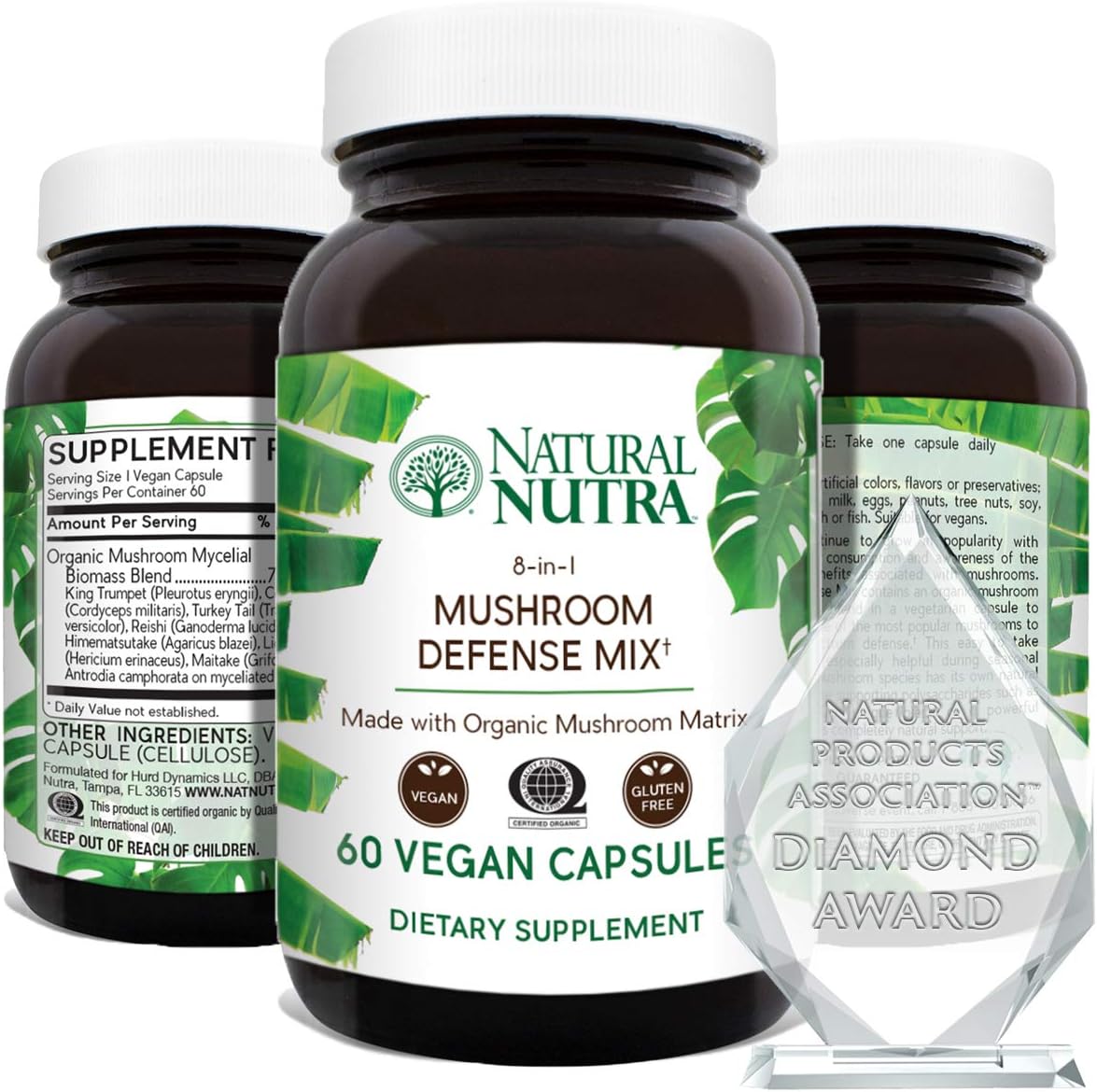 Amazon.com: Natural Nutra Mushroom Defense Mix Immune Support ...