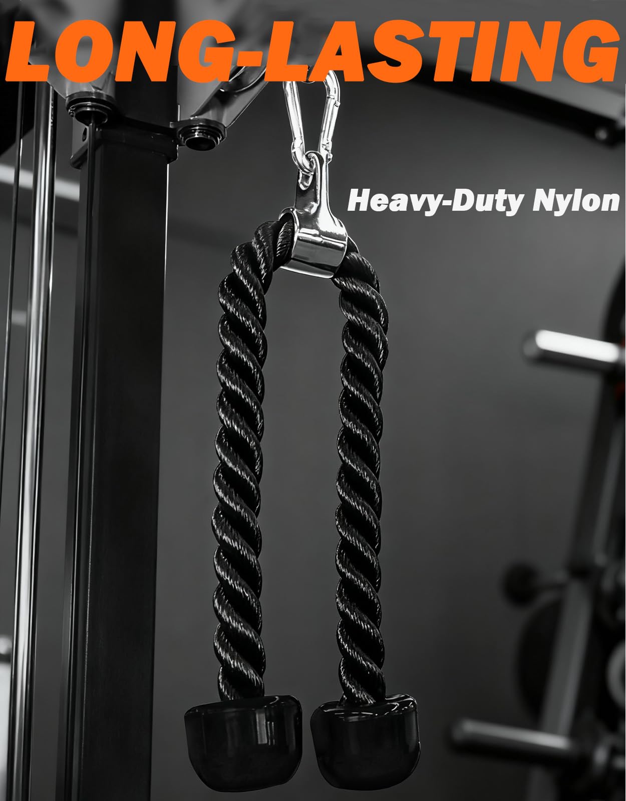 Snapklik.com : Tricep Rope Cable Attachment, 27 Inch Tricep Rope For ...