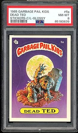 Amazon.com: Dead Ted Stickers Glossy Card 1985 Garbage Pail Kids #5a ...