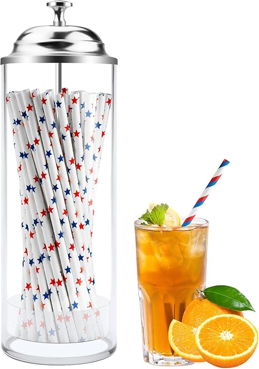 Amazon.com: Mevtok Straw Holder for Standard Size Drinking Straws ...