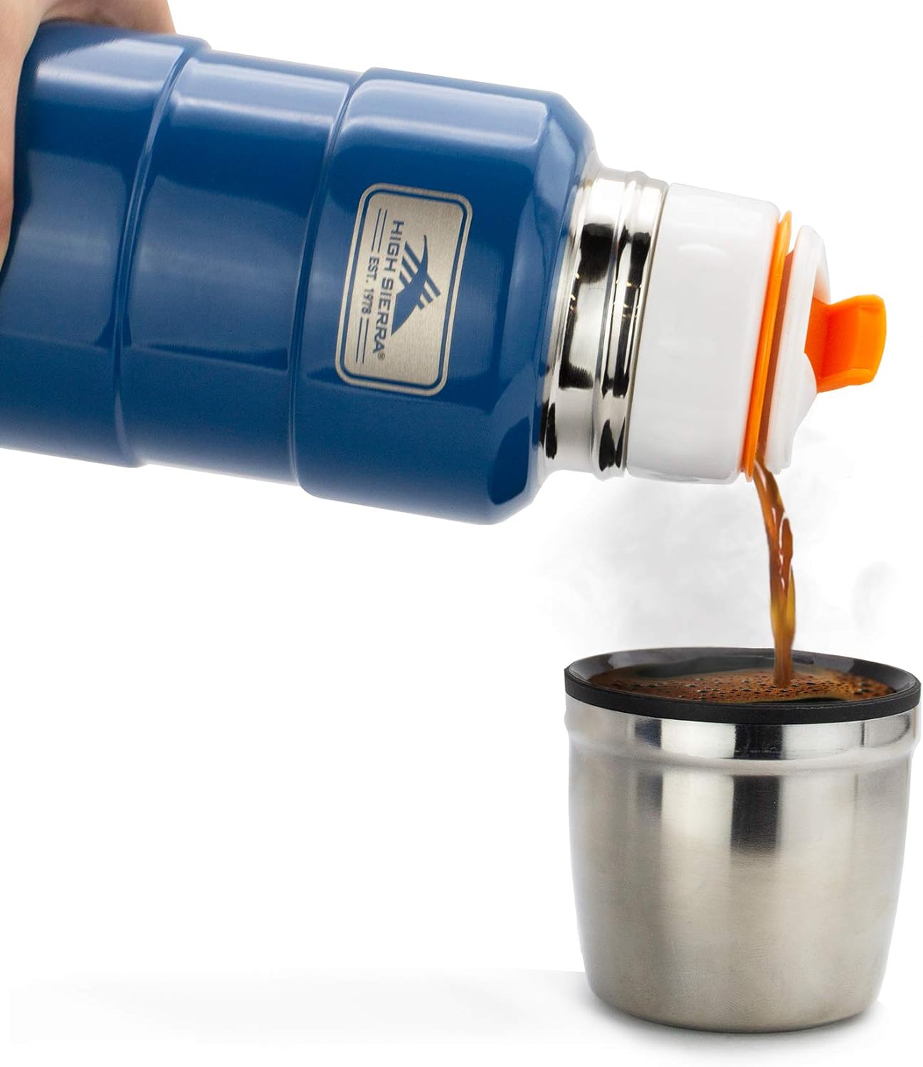 High Sierra Coffee, Insulated Vacuum Flask, 27 oz ThermosBlue – Yaxa ...