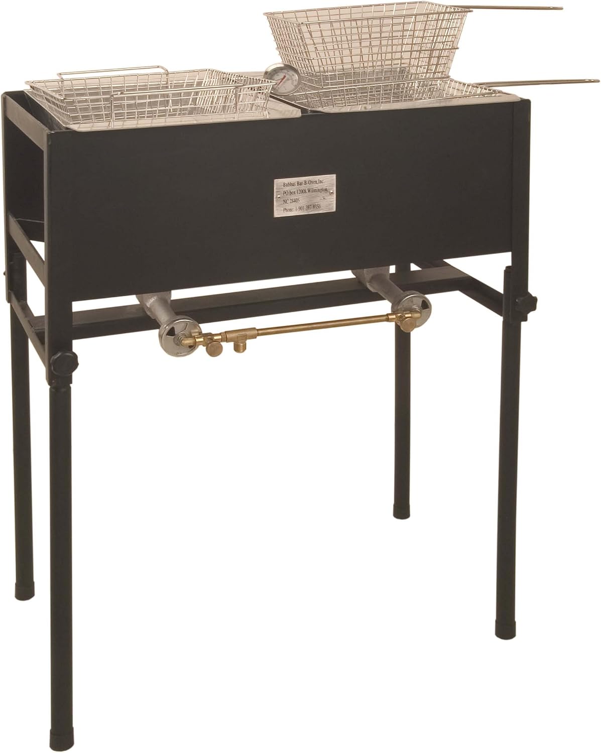 Amazon.com : Bubba's Bar-B-Q Oven CF2BK 2-Burner Carolina Fryer with 3 ...