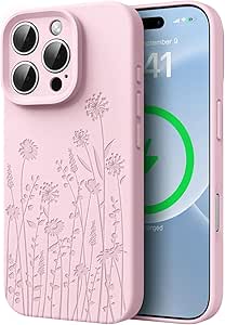 Amazon.com: FEWGEY for iPhone 16 Pro Max Phone Case for Women Compatible with Magsafe, Hard ...