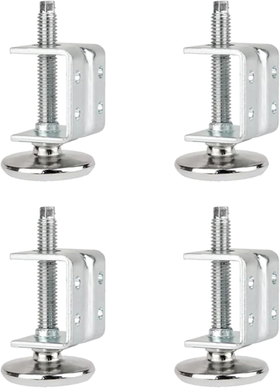 POWERTEC U-Bracket Leg Levelers 4PK, Heavy Duty Adjustable Furniture ...