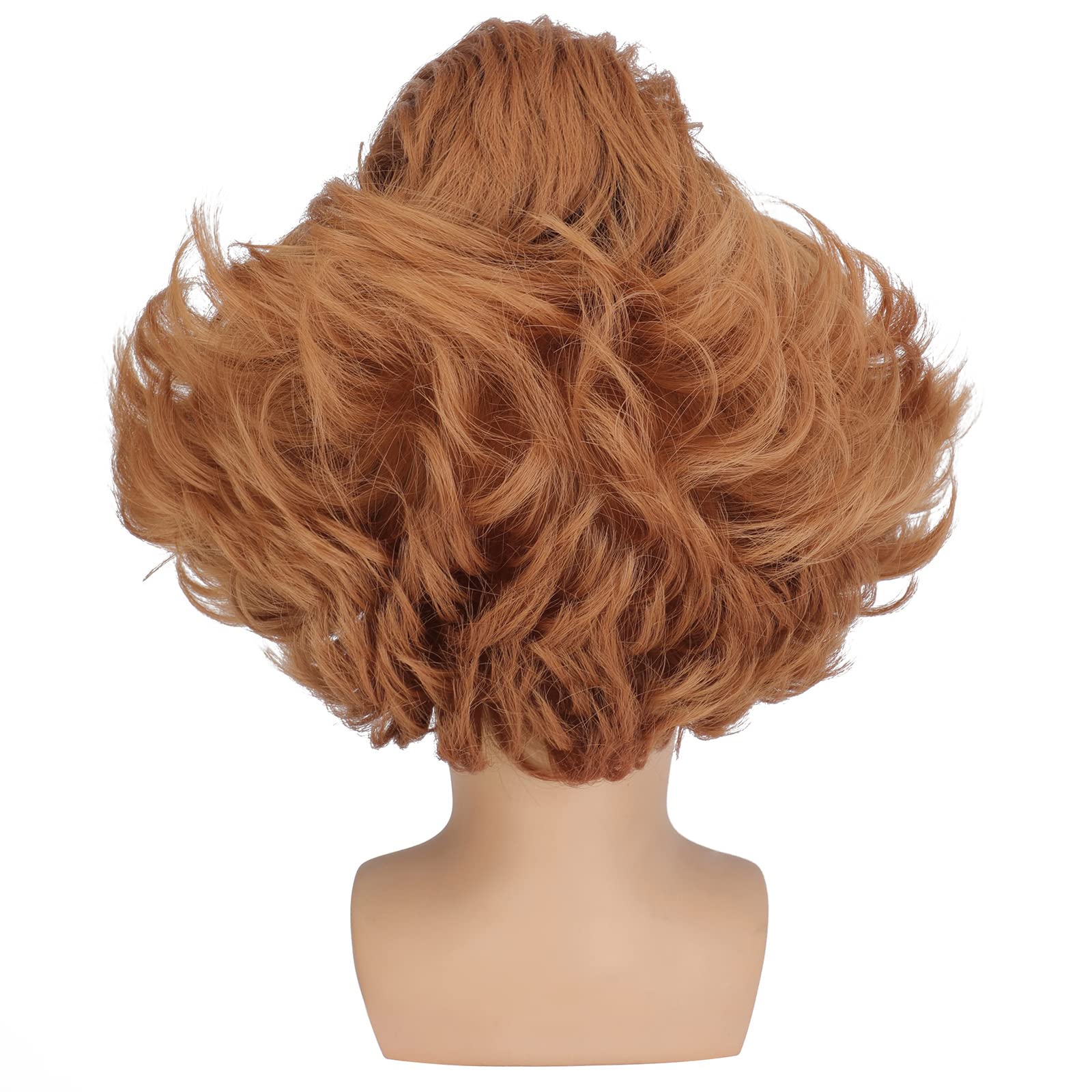 Snapklik.com : Curly Bald Wig For Old Men Ginger Brown Pennywise IT ...