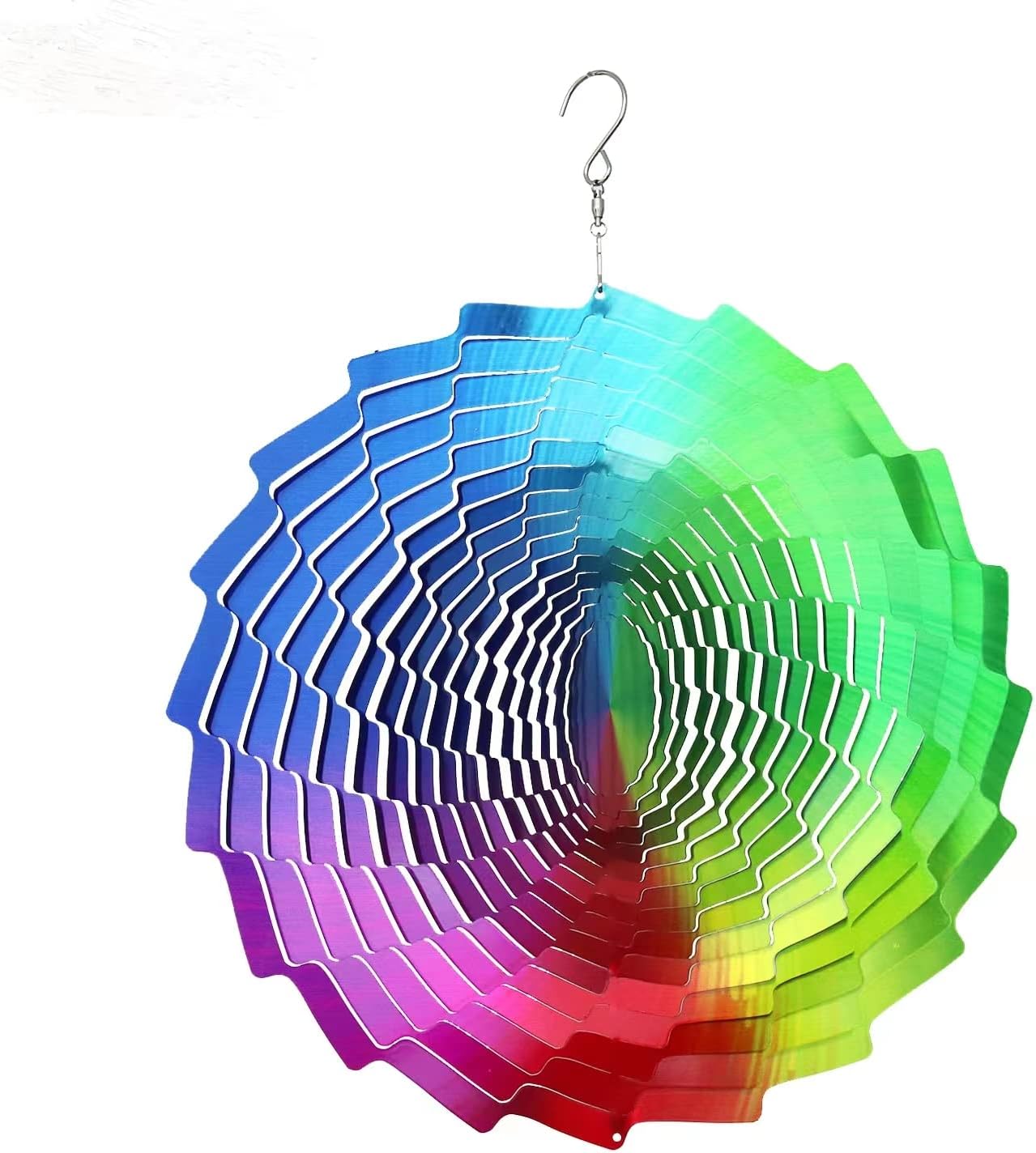 Amazon.com: Wind Spinner Metal Garden Decor Outdoor 3D Stainless Steel ...