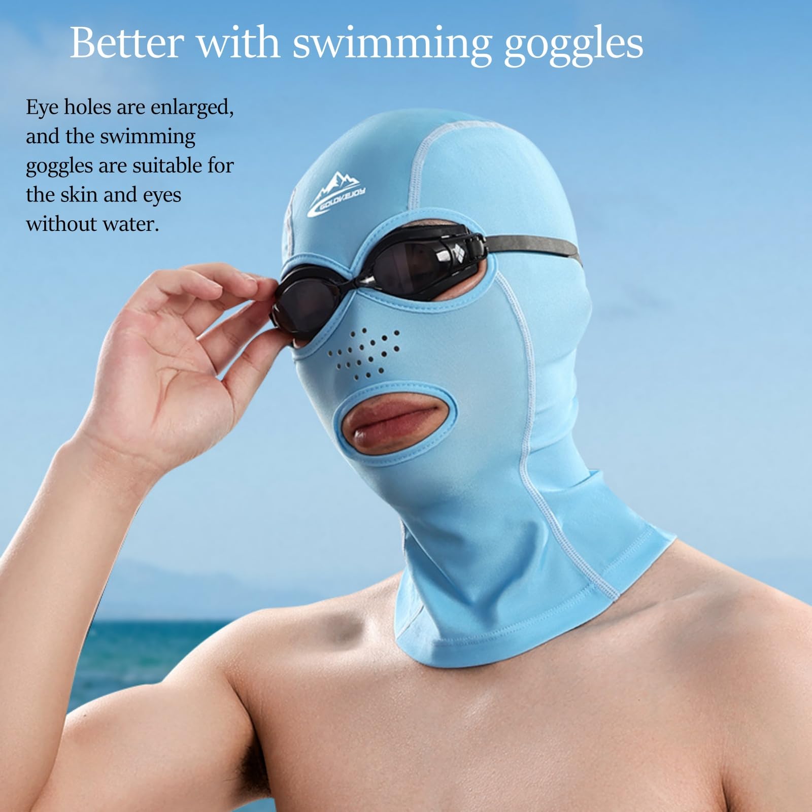 Snapklik.com : Swimming Caps, Full Face UV Protection Swimming Mask ...