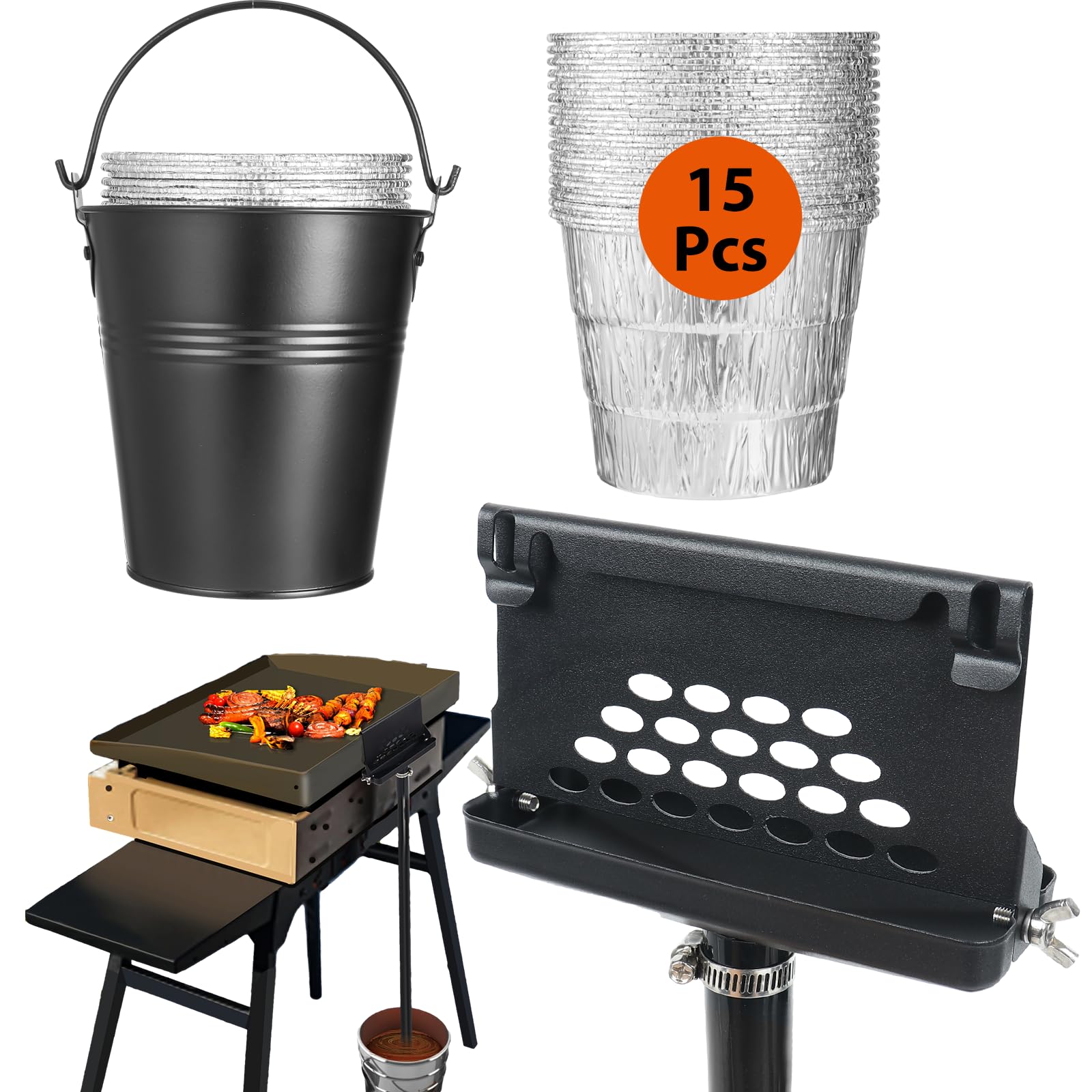 Amazon.com : Whaleme Rear Grease Drainage System for Blackstone Griddle ...