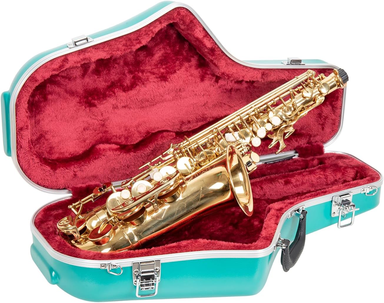Amazon.com: Crossrock ABS Alto Saxophone Case – Contoured Mint Blue ...