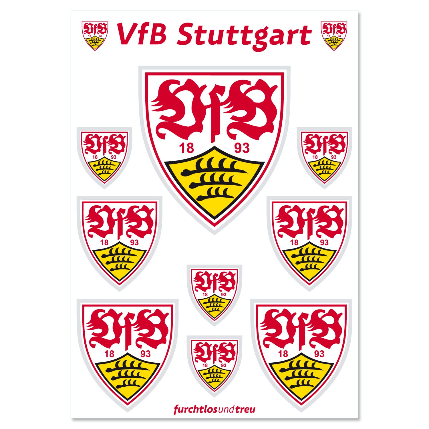 Amazon.de: VfB Stuttgart Aufkleber 10er Set