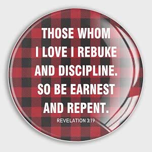 Amazon.com: Those Whom I Love I Rebuke and Discipline Refrigerator ...