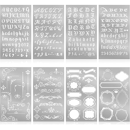 Amazon.com : Aleks Melnyk #34 Pyrography Steel Stencils, Wood Burning ...